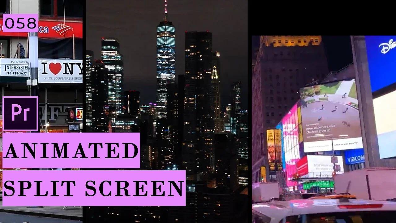 Create An Animated Split Screen Effect In Premiere Pro
