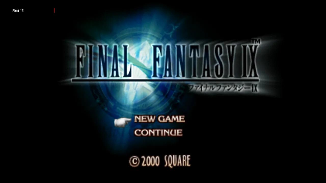 The First 15 Minutes of Final Fantasy IX (PlayStation)