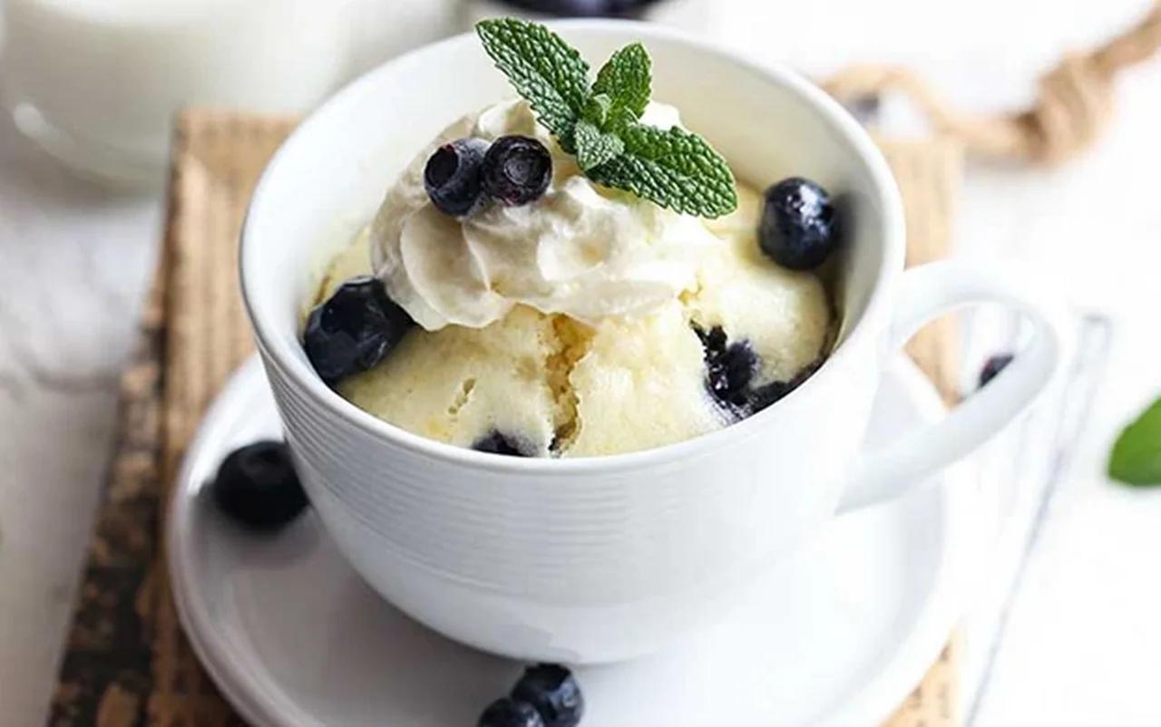 Blueberry Lemon Mug Cake Recipe
