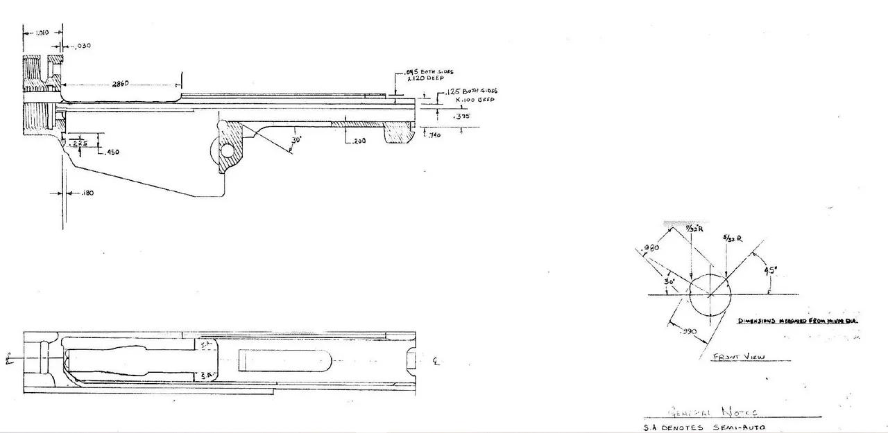 FN-Fal Reciever Blueprint Assembled