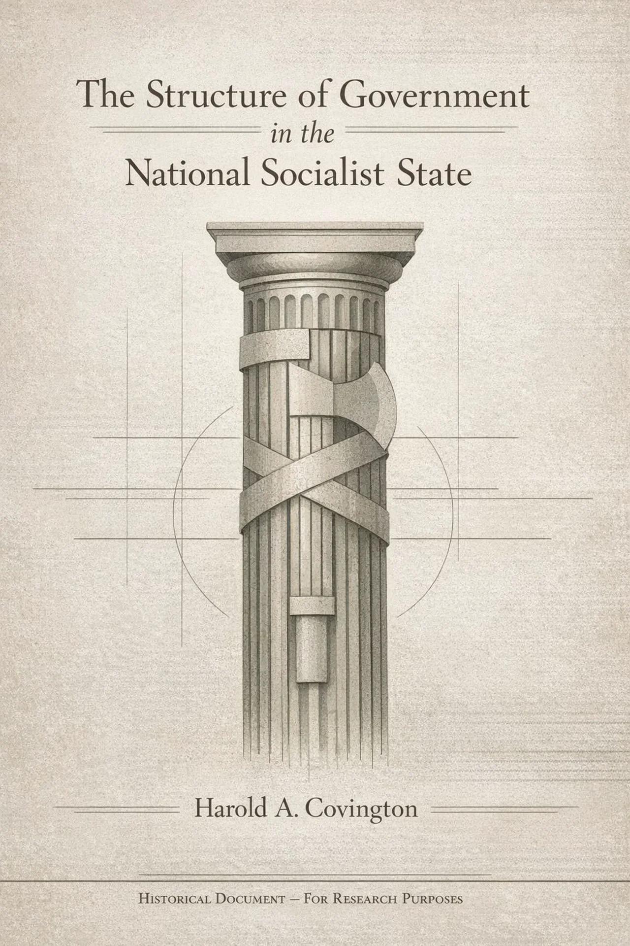 The Structure Of Government In The National Socialist State by Harold ...