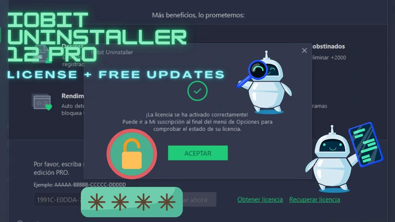 Licencia IObit Uninstaller 12 PRO + Actualizaciones Gratis