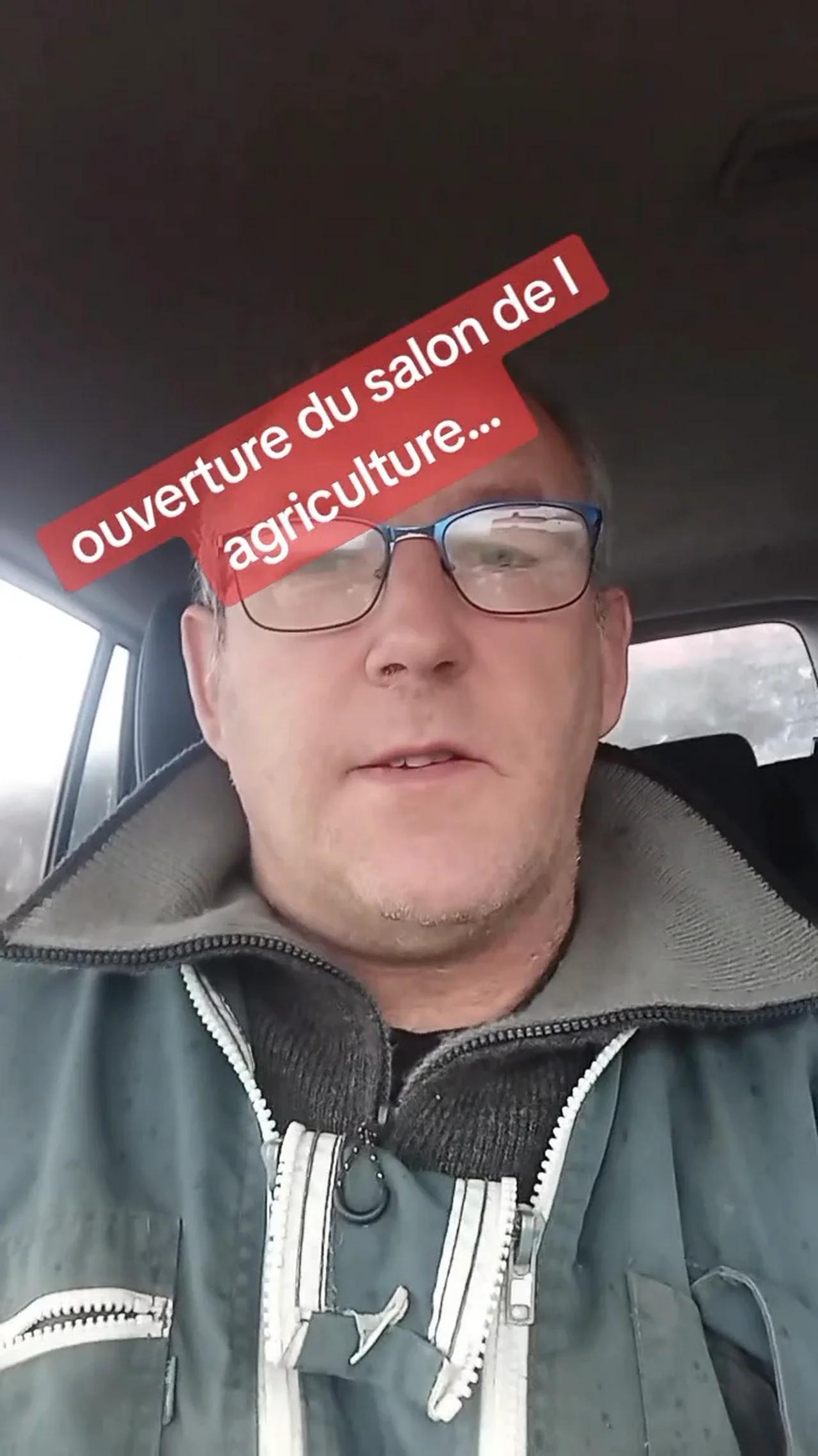 Sébastien béraud 22 Février ouverture du salon de Iagriculture...