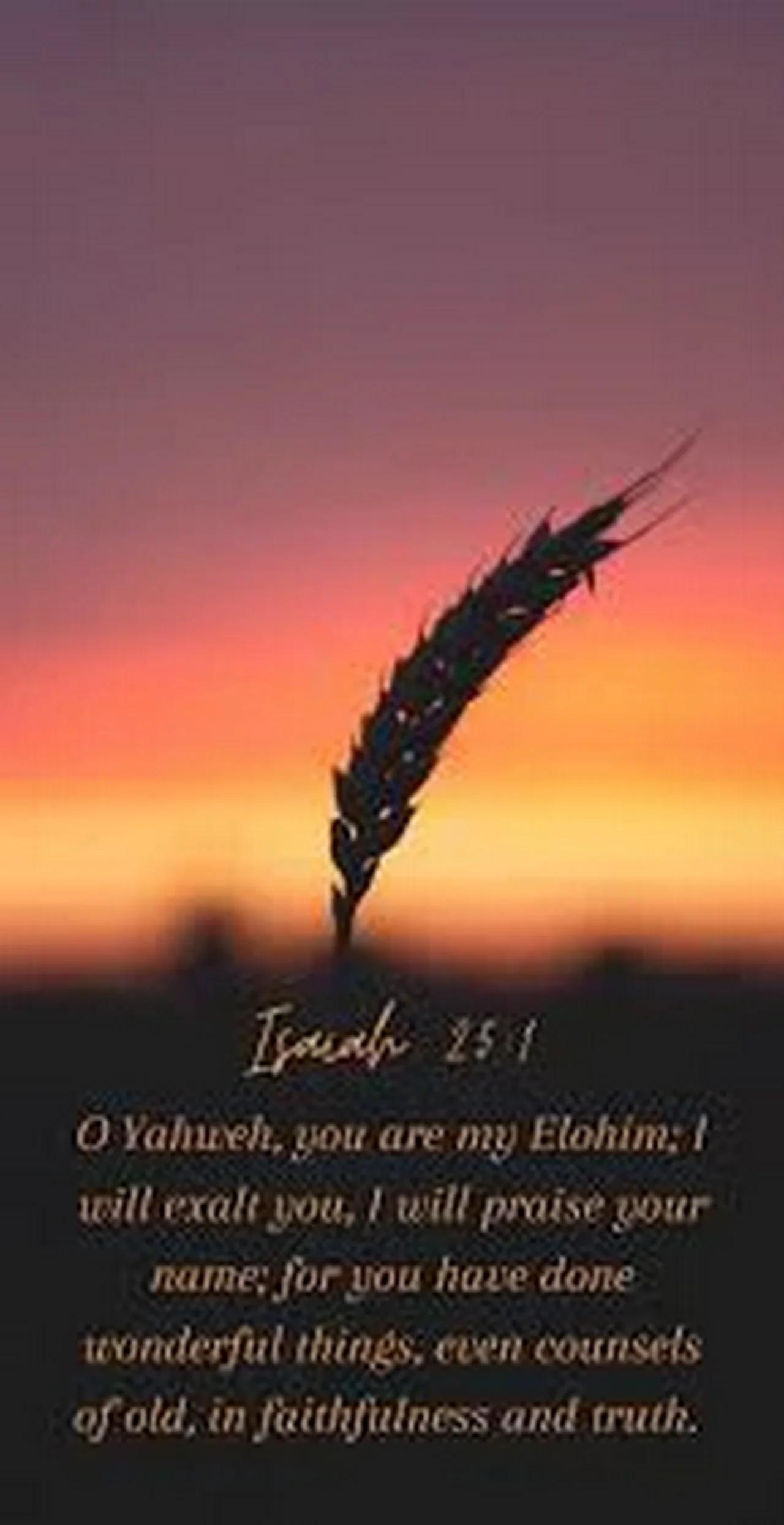 The Book of YESHAYAHU (Isaiah) - Chapter 25 - Yah Scriptures