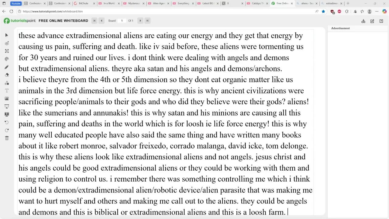 were just dealing with extradimensional aliens and its a loosh farm?