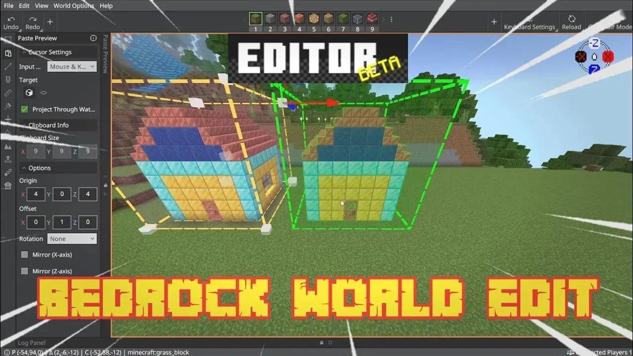 Fitur Keren Mode World Editor di Minecraft Bedrock