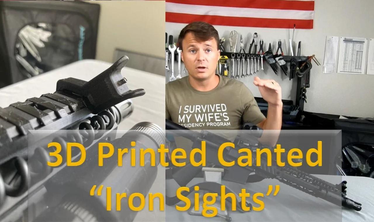 3D Printed Canted Iron Sights - Video