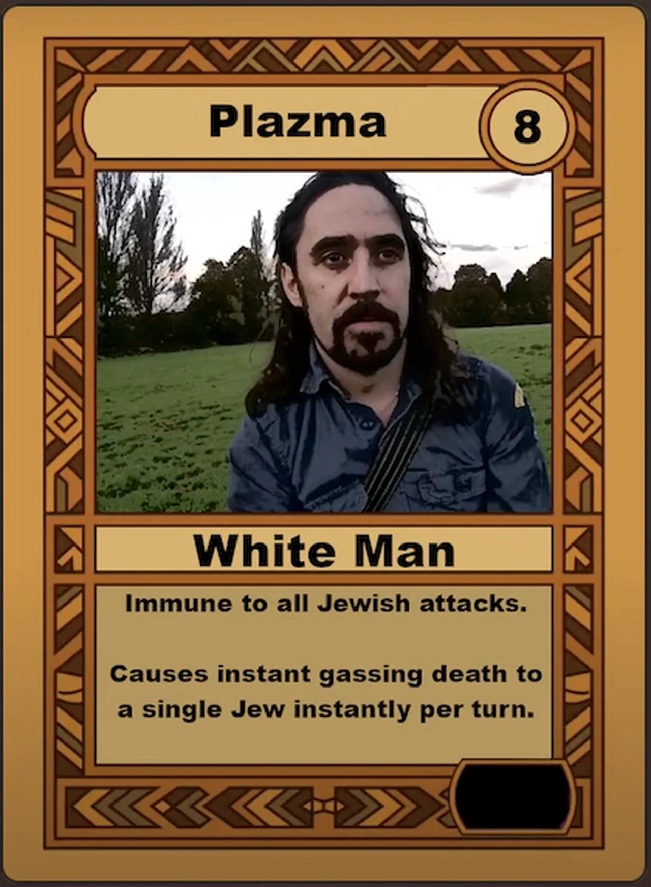 Tribal Order Fantasy Card - White Man - Plazma Legendary