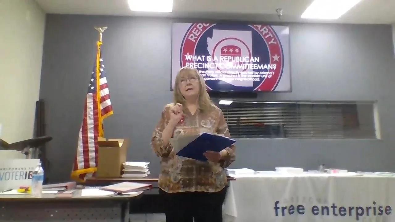 Precinct Committeeman training, voter registertion and other topics
