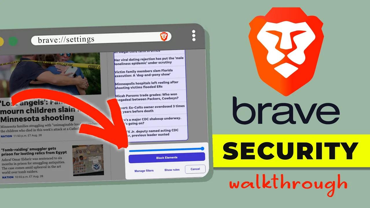 My Brave Browser Security Settings (desktop & mobile)