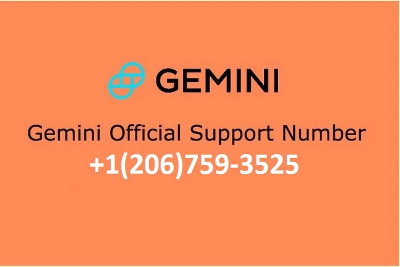 Gemini Helpline Number +1(206)759-3525 Gemini Toll-free Number