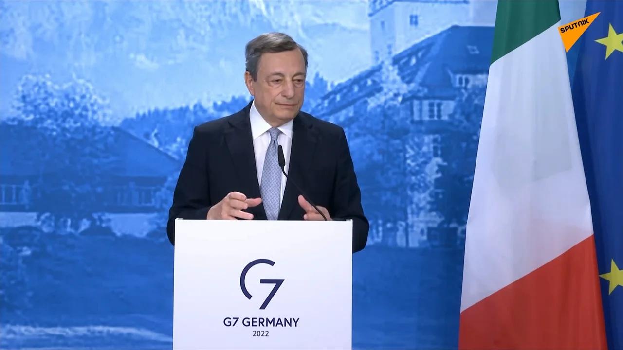 G7 Germany, conferenza stampa conclusiva del Presidente Draghi