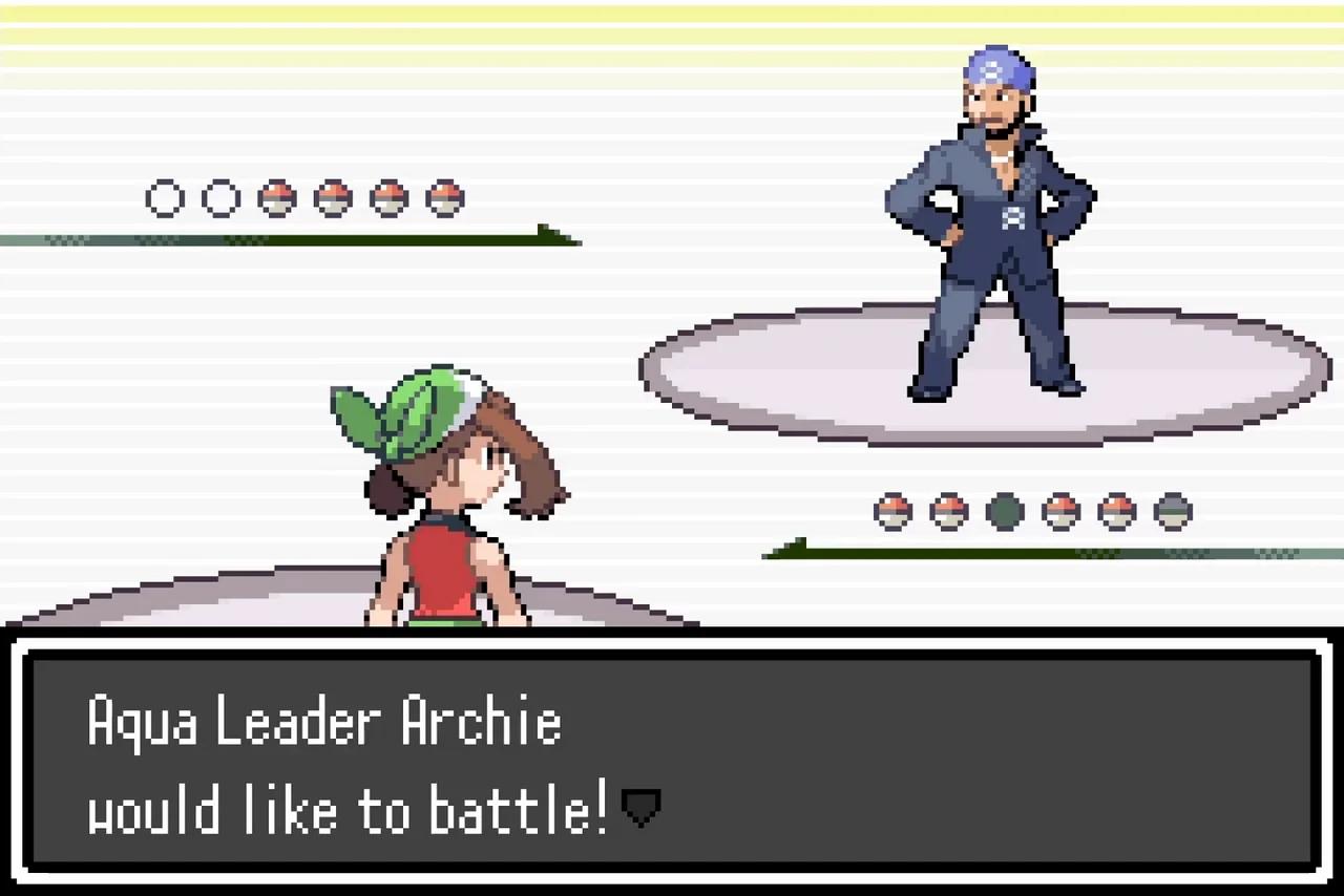 Pokemon Elite Redux v2.2 Boss Battle Team Aqua Leader Archie Slateport ...