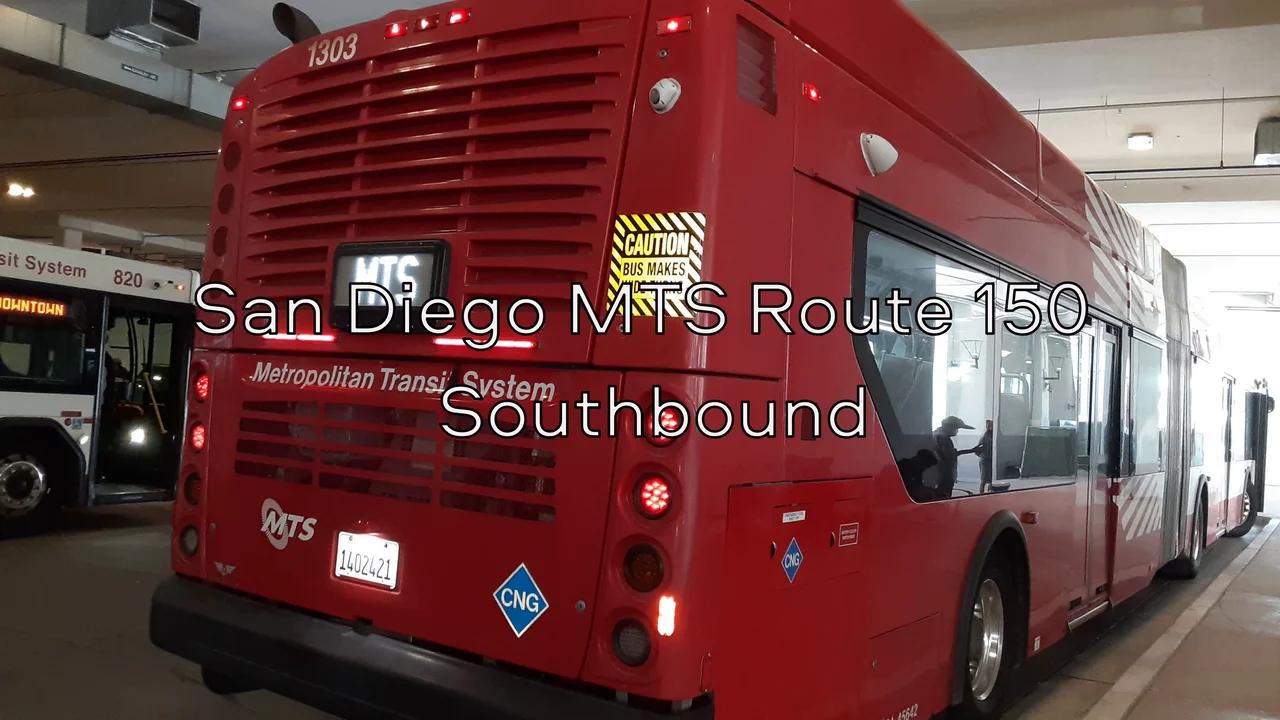 San Diego Metropolitan Transportation System Route 150 Downtown Express