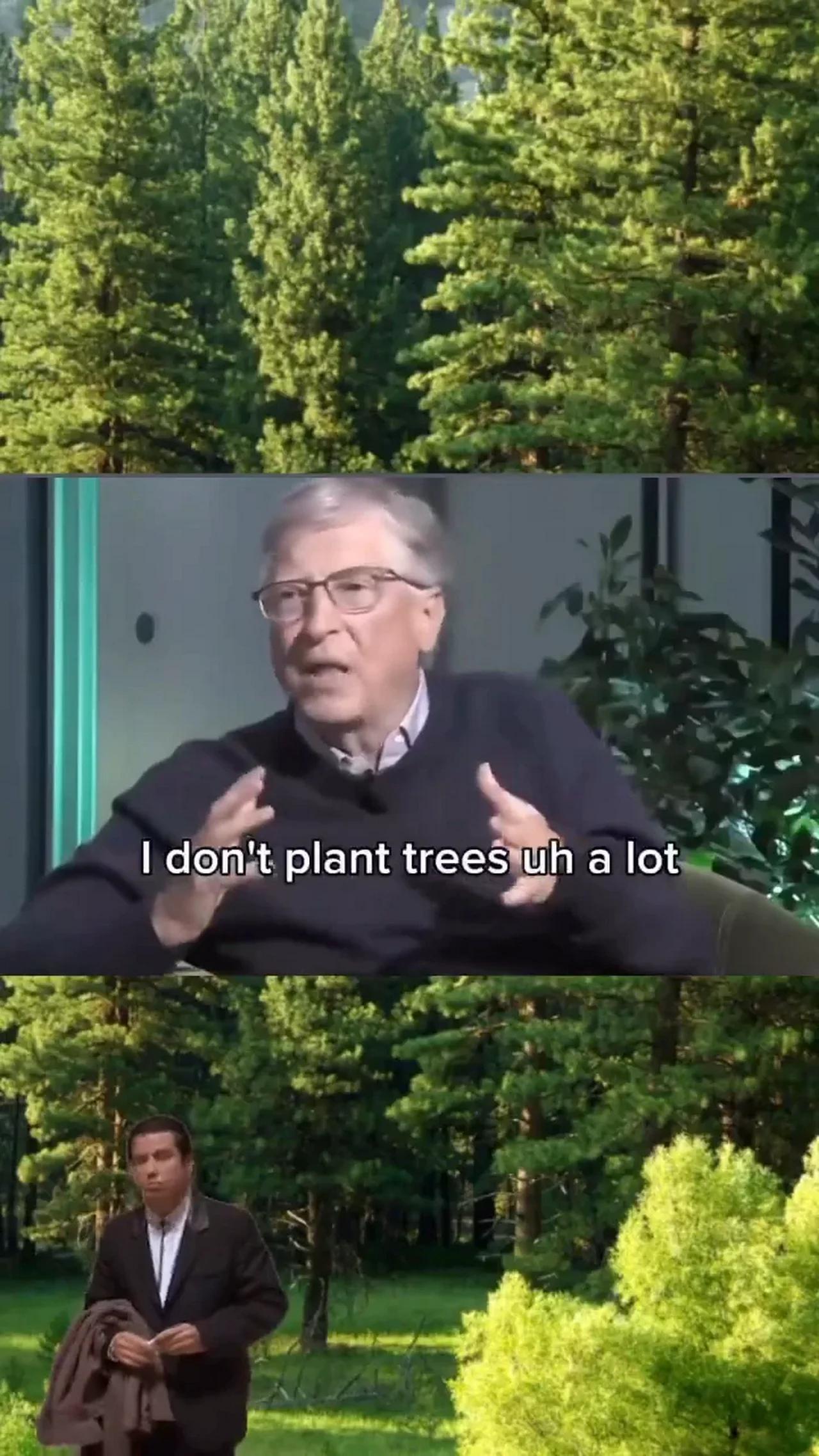Bill Gates doesn’t like trees Bill Gates doesn’t like trees