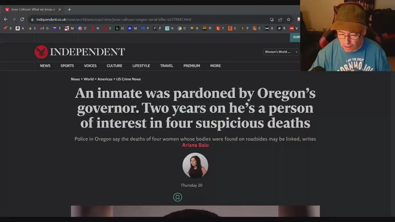 Jesse Calhoun might be a serial killer in Portland, Oregon