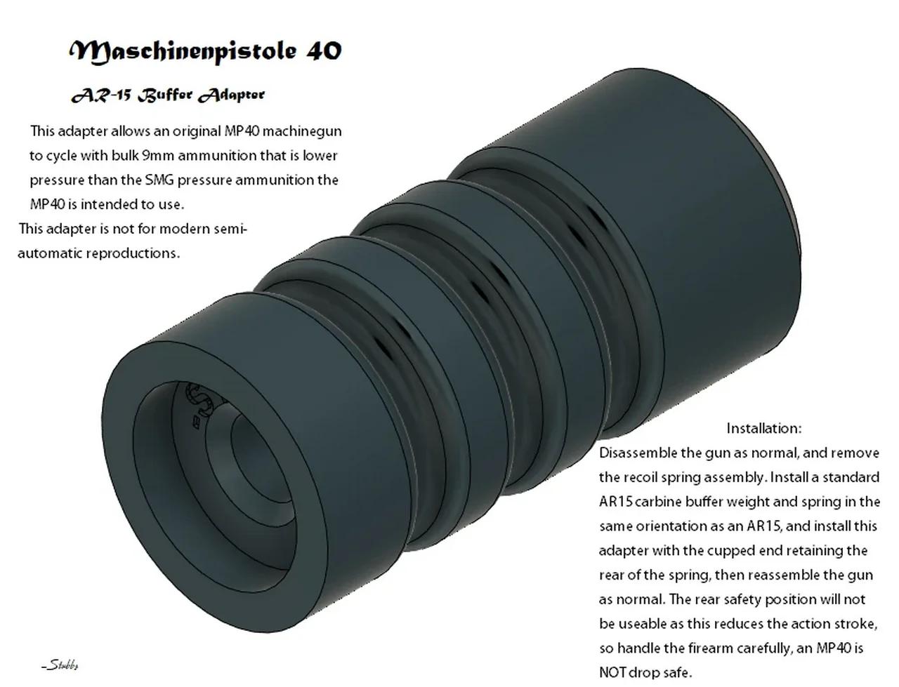 MP40 Buffer Adapter -Stubbs