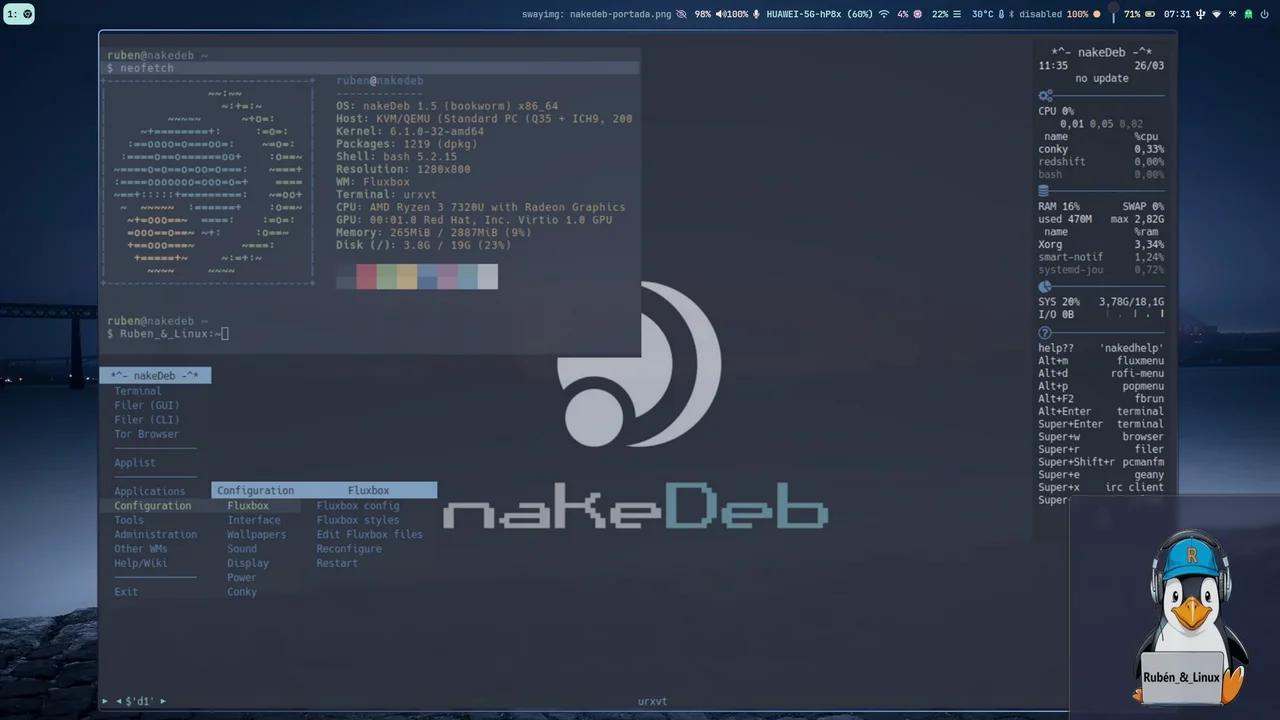 nakeDeb Debian estable minimalista.