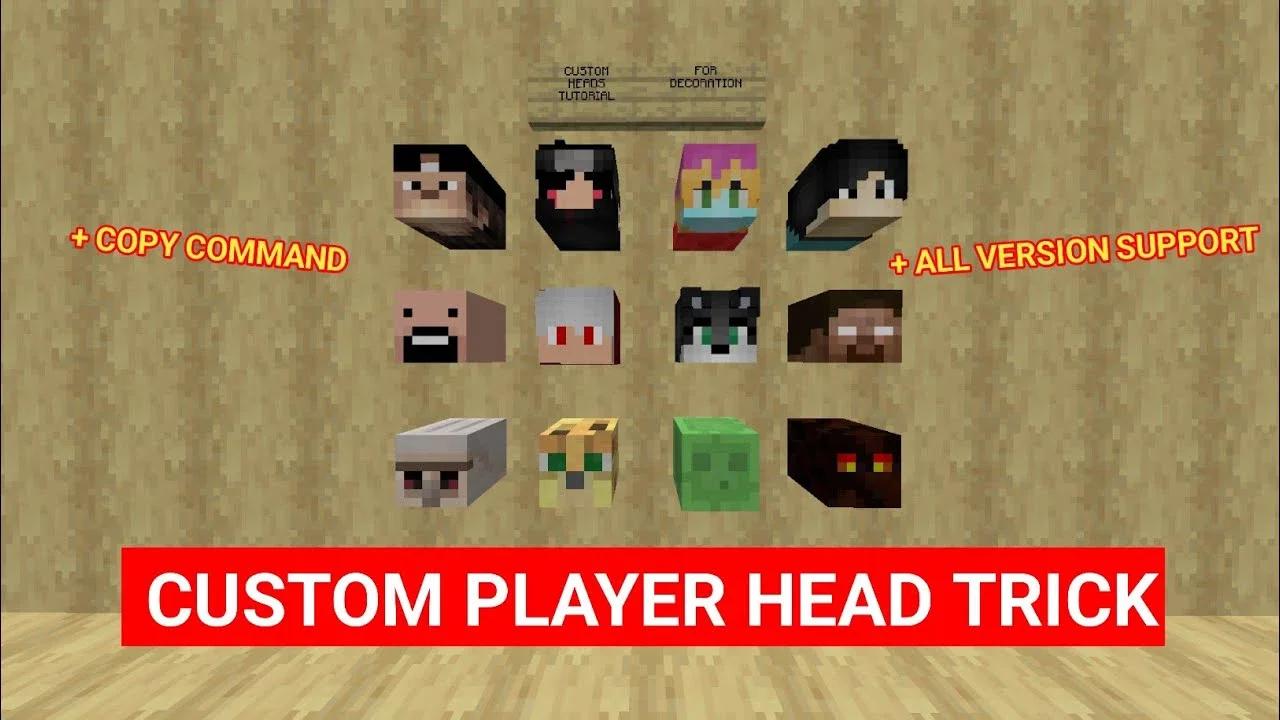 Cara Mendapatkan Custom Player Head di Minecraft (All Version)