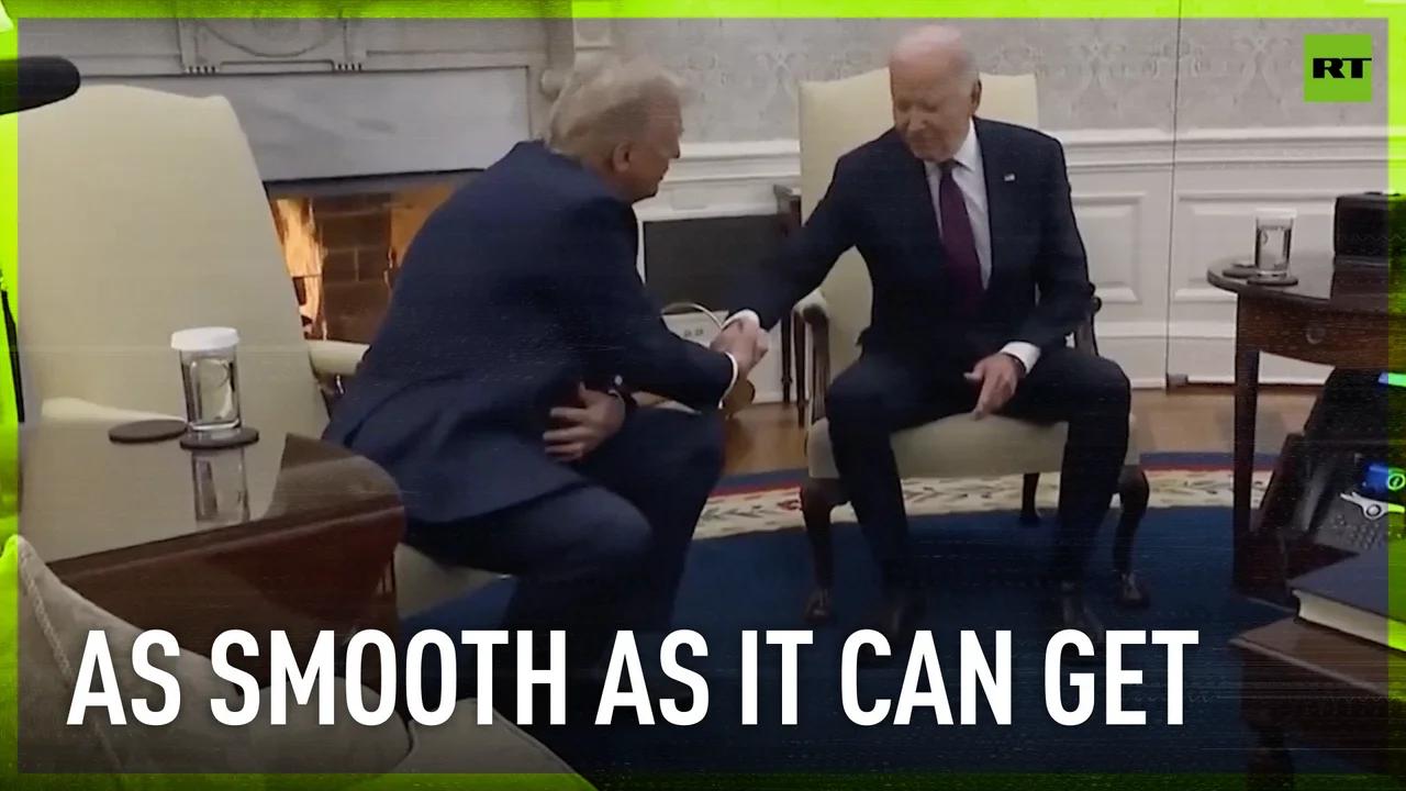 Trump and Biden share a 'smooth transition' handshake