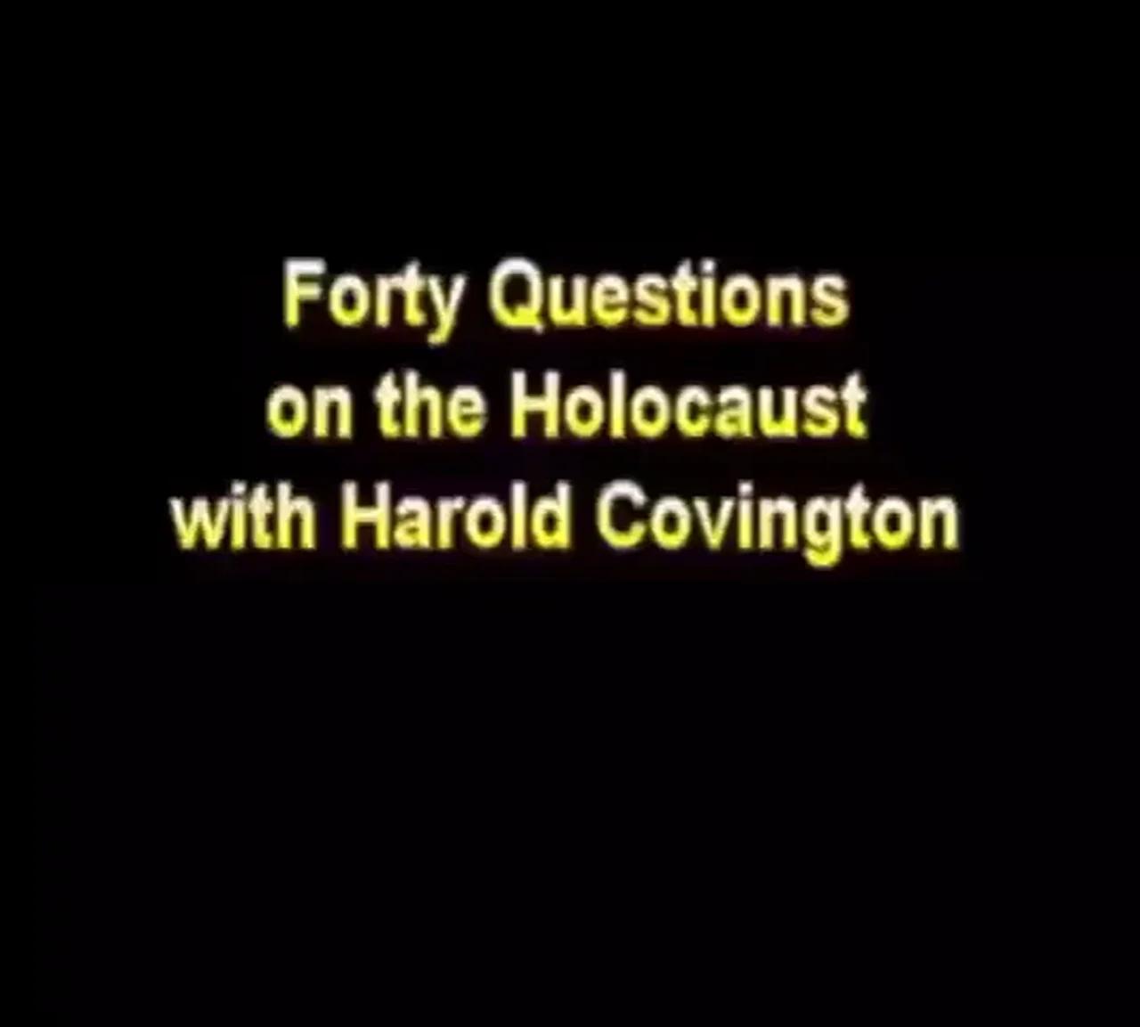 40 questions asked and answered about the Holohoax