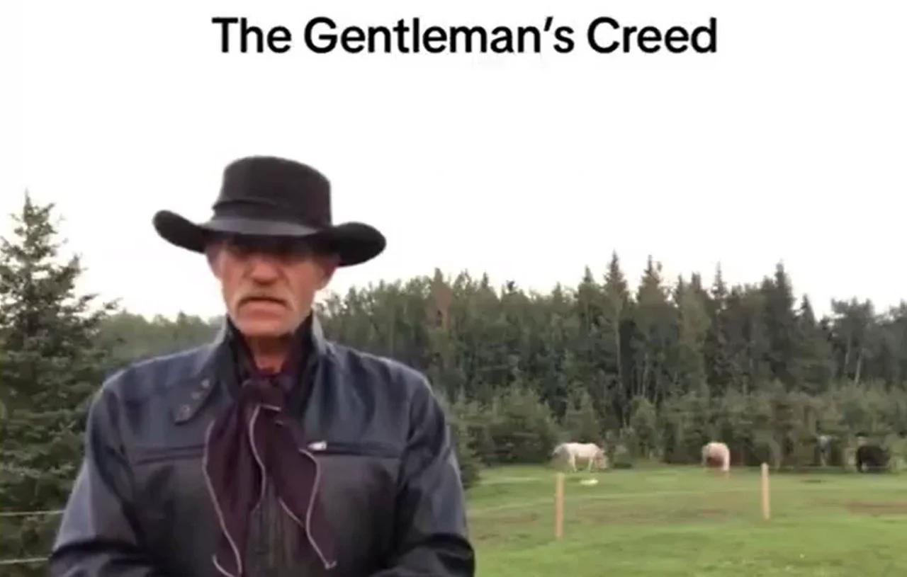 The Gentleman's Creed. Stand up all good men and be ready to fight and ...