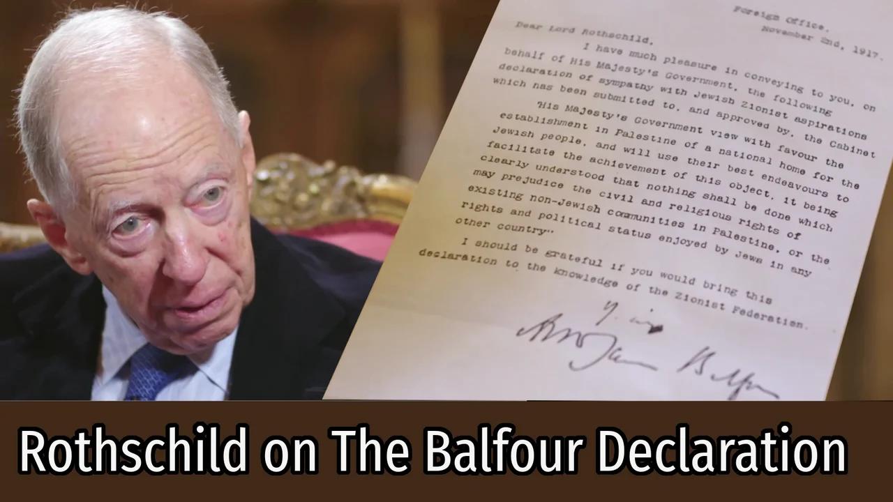 Lord Jacob Rothschild Balfour Declaration Centenary interview 2017