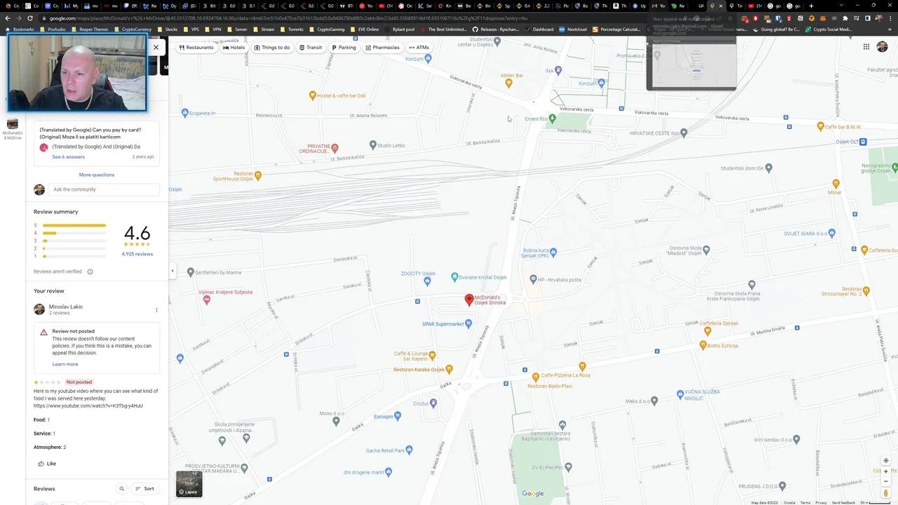 McDonalds Google Maps review