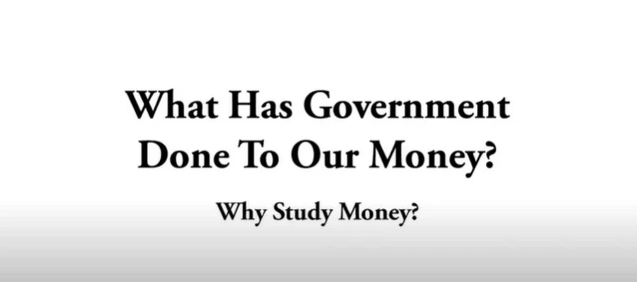 Why Study Money | Mises.org