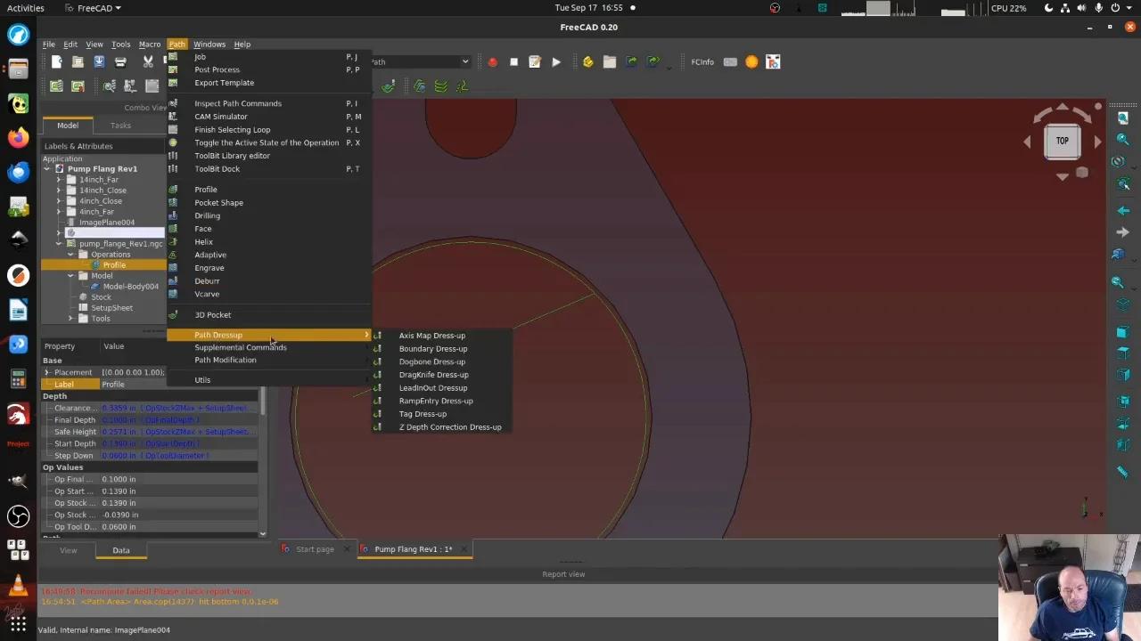 FreeCAD_Pump_Flange_Tool_Path
