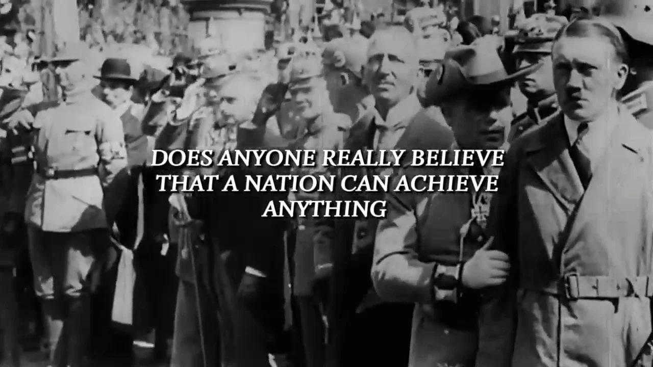 Adolf Hitler talks about political parties and how it divides the people