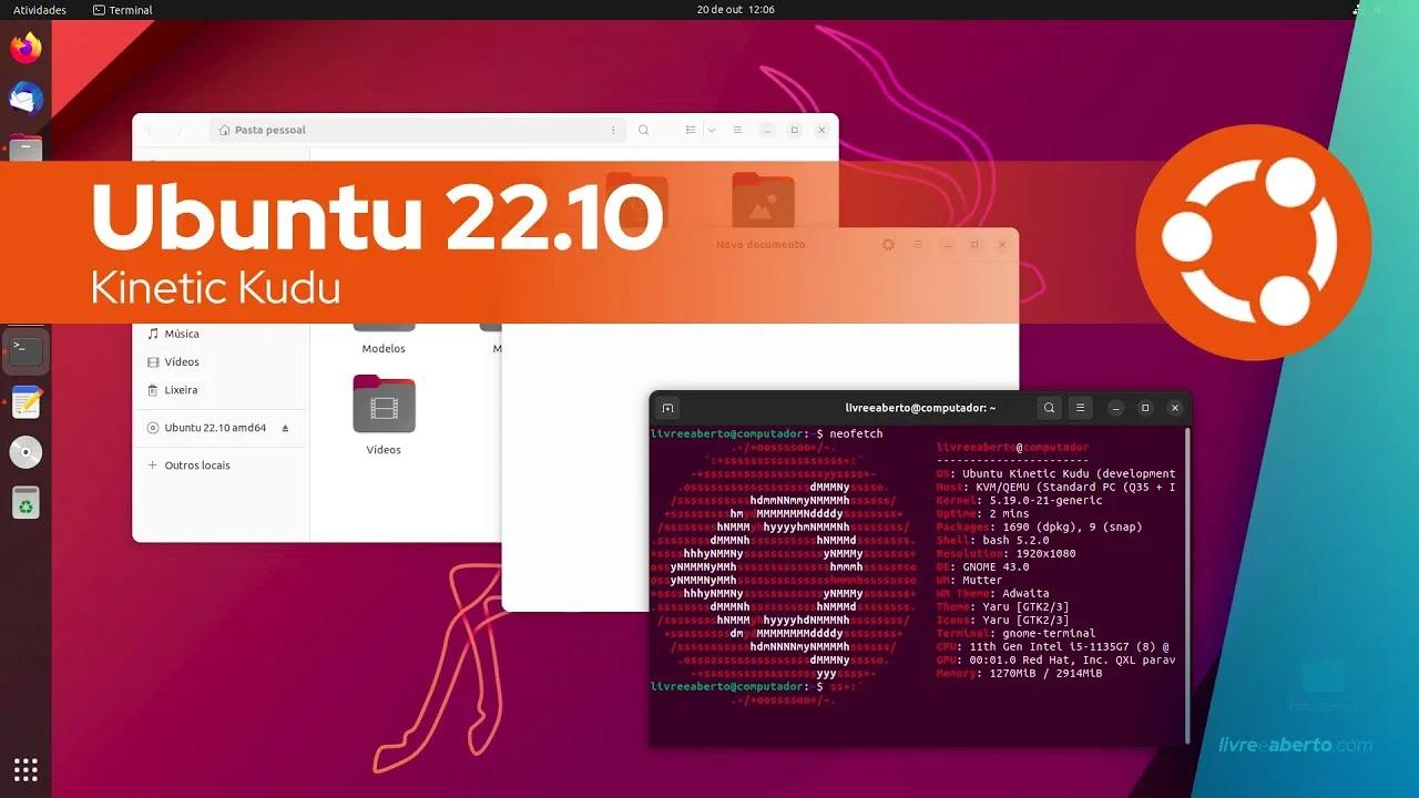 Ubuntu 22.10 Kinetic Kudu: aqui estão as novidades