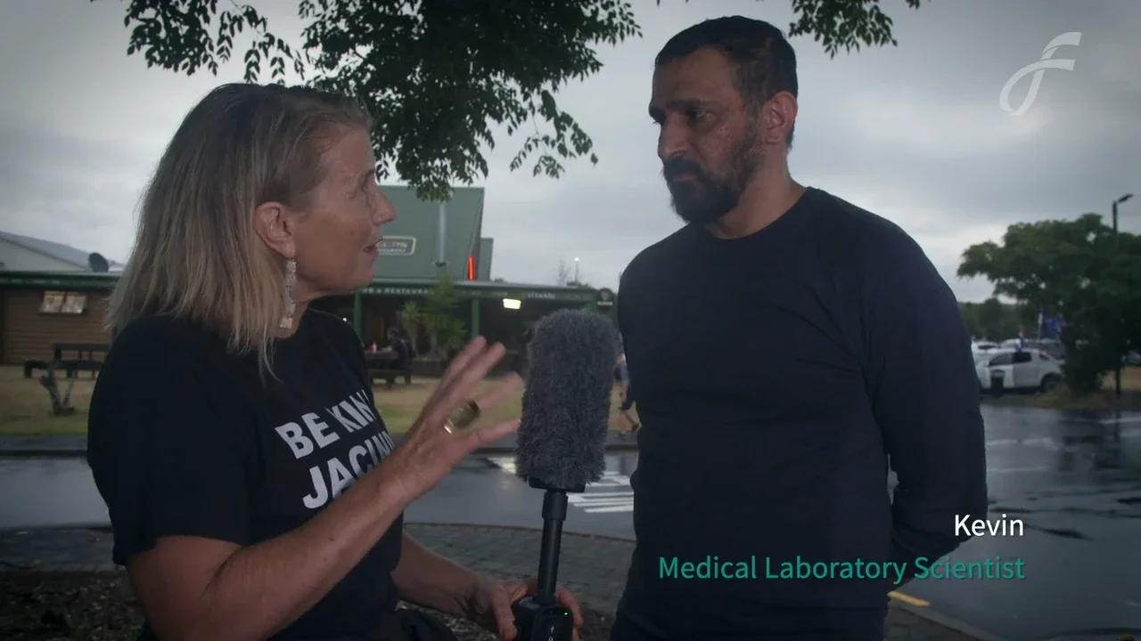 Medical Lab Scientist Kevin; mandated out of his job | FreeNZ at Convoy ...