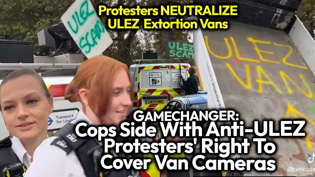BREAKING: UK Police Side With Anti-ULEZ Protesters' Right To Block The ...