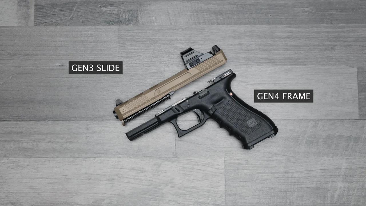Slide Adapter Plate for GLOCK™ GEN3 Slide to GEN4/5 Frame
