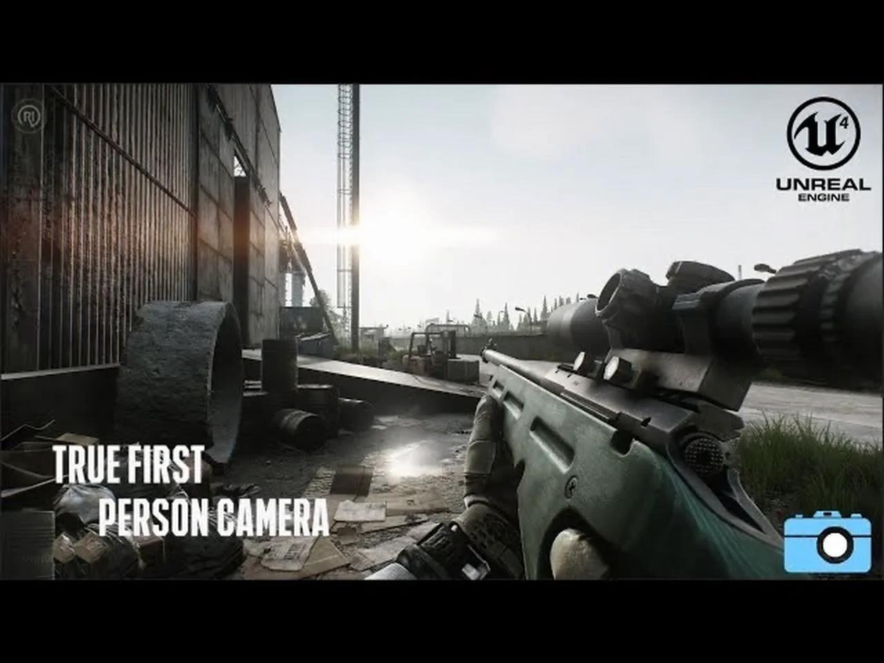 True First Person Camera 1 Creating A First Person Shooter FPS With Unreal Engine 4