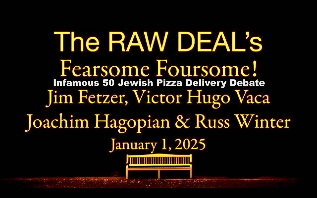 Jim Fetzer VictorHugo Clash Over Demons 50 Jewish Pizza Delivery Debate ...