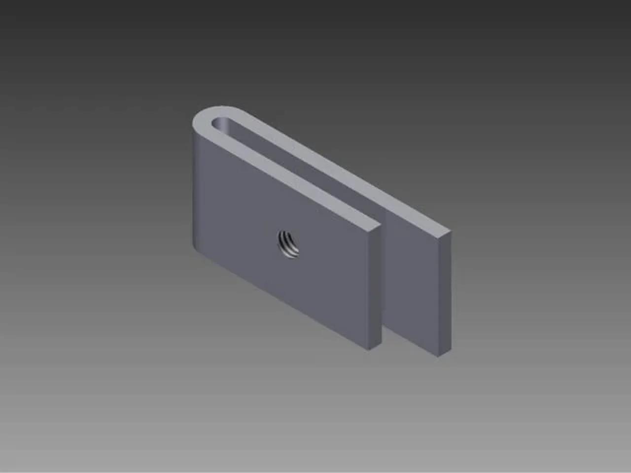 Sten MKII mag catch retainer plate