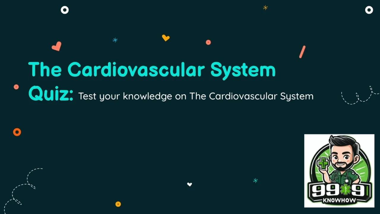 The Cardiovascular System Quiz