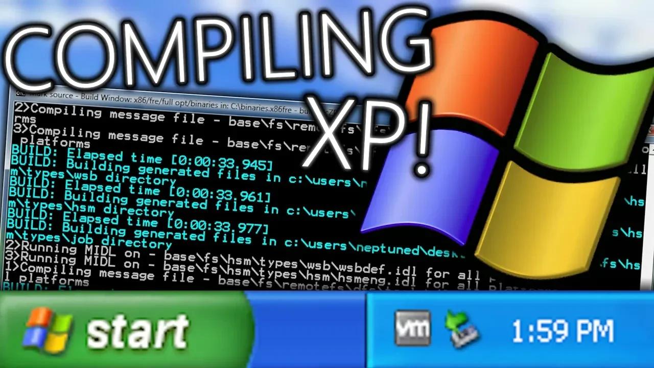 Compiling & Installing Windows XP (via OpenXP), tech experiment