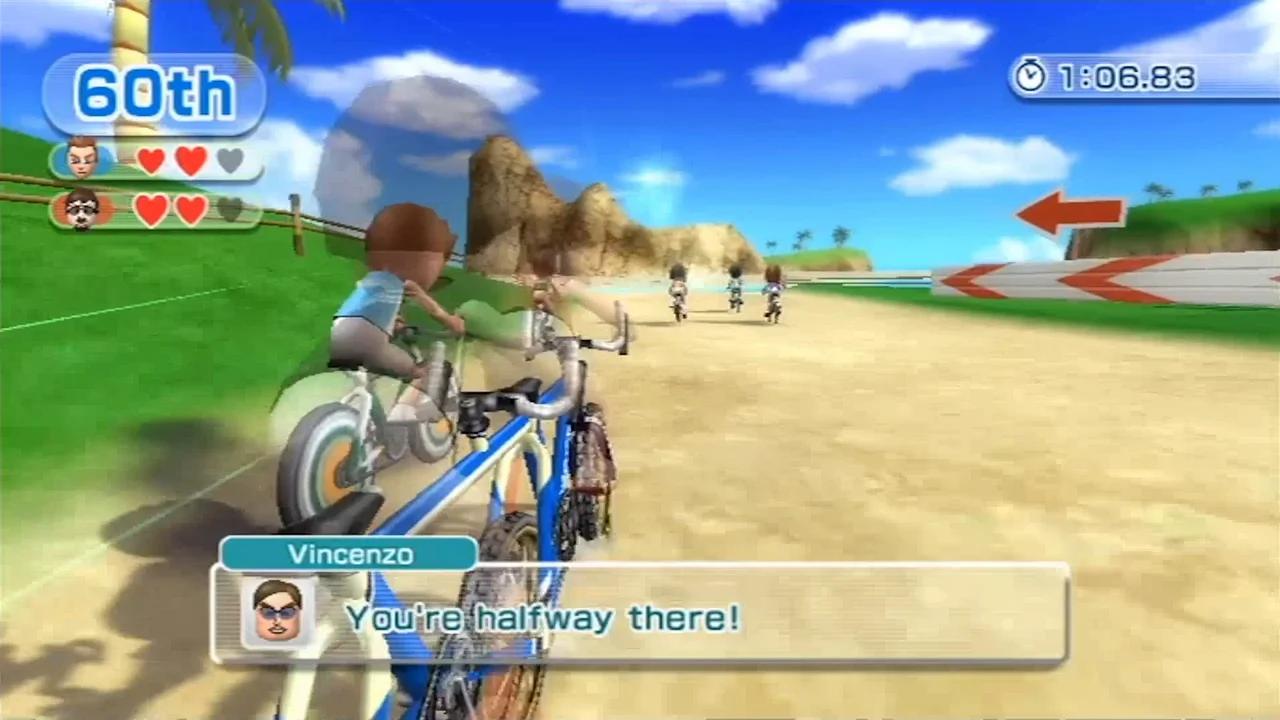Wii Sports Resort - Two-Player Cycling Road Race (6-Stage Race)