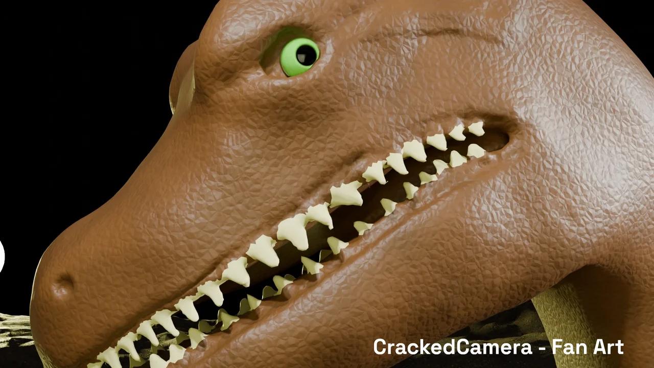 T-Rex Dinosaur Blender Model - Grumpy - Land of the Lost - Blender ...