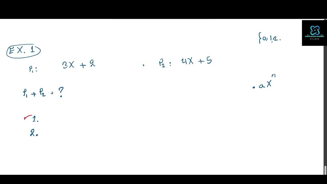 Polynom Addition: Exempel.1