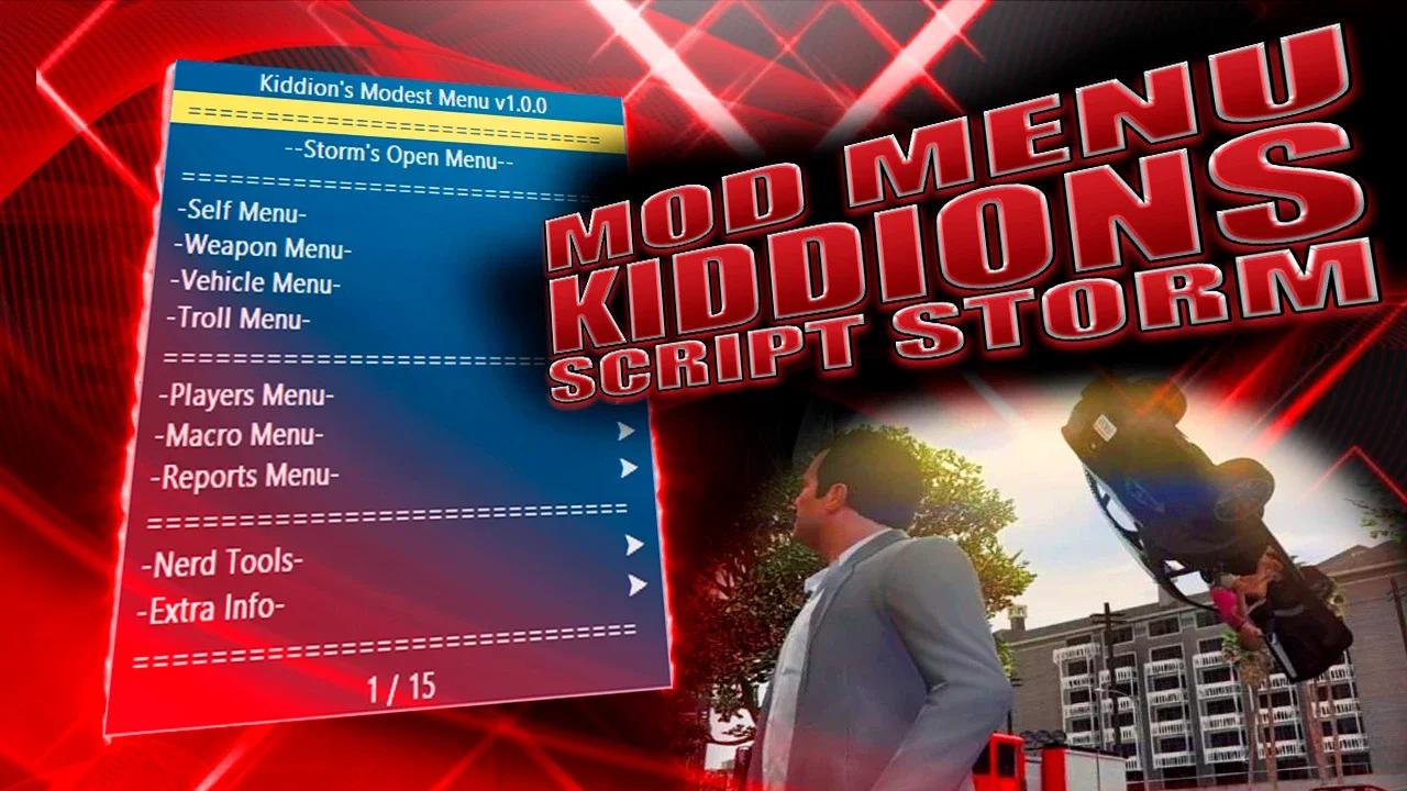 Mod Menu Kiddions GTA 5 PC Online 1.68 Script Storms || Descarga ...