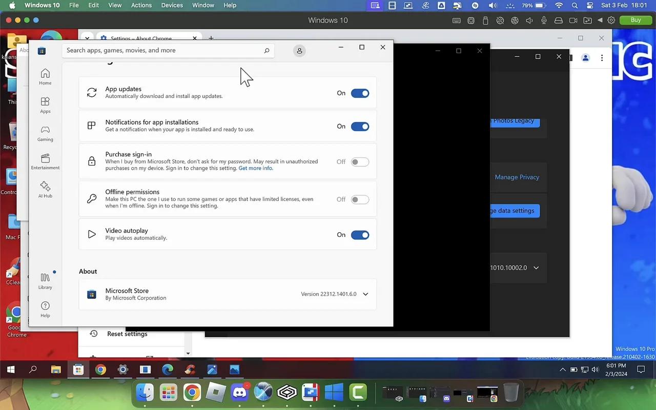 (KSB Archive) Windows 10 Build 21354 in Parallels Desktop 19