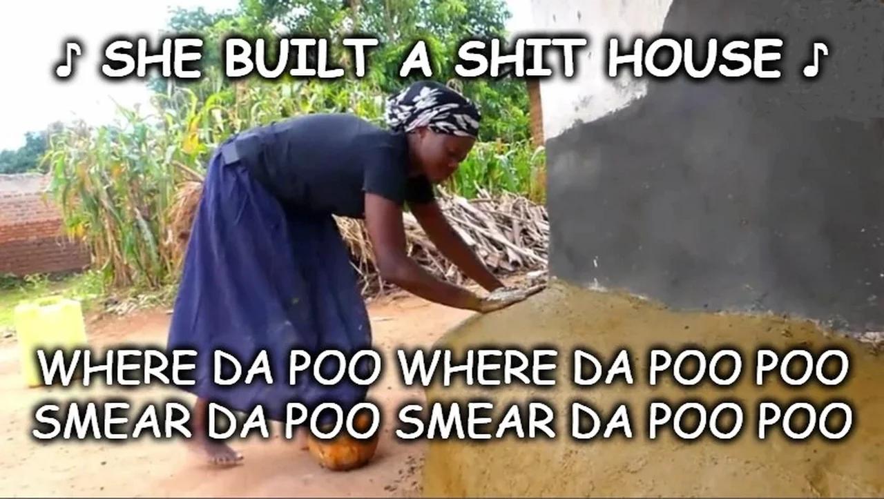 She Built a Shit House ♪ Music Parody Song - Smear the Poo Poo. It's ...