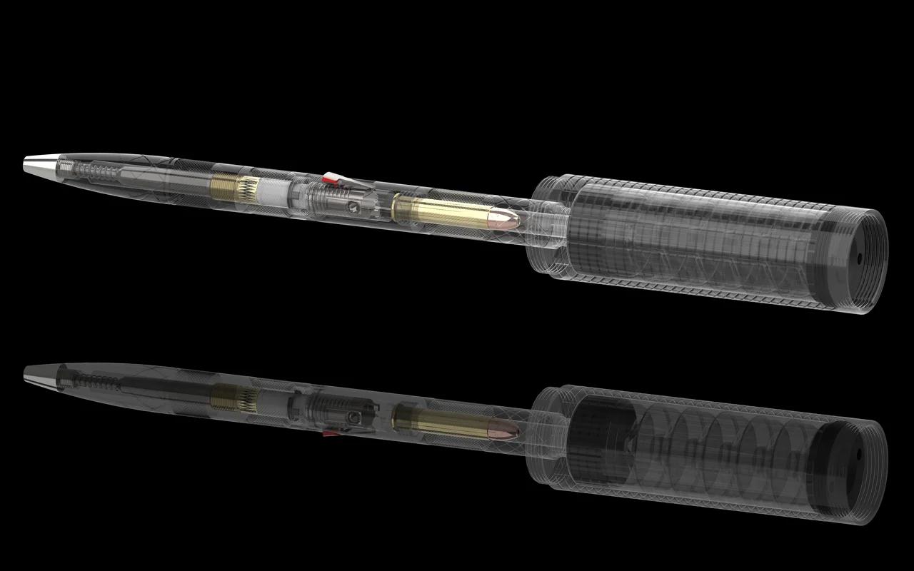 22 wmr pen gun with suppressor