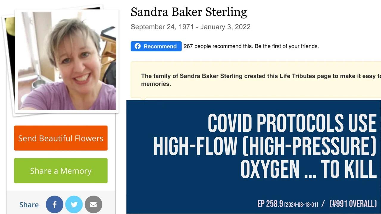 Sandra Sterling Baker: COVID protocols use high-flow (high-pressure ...