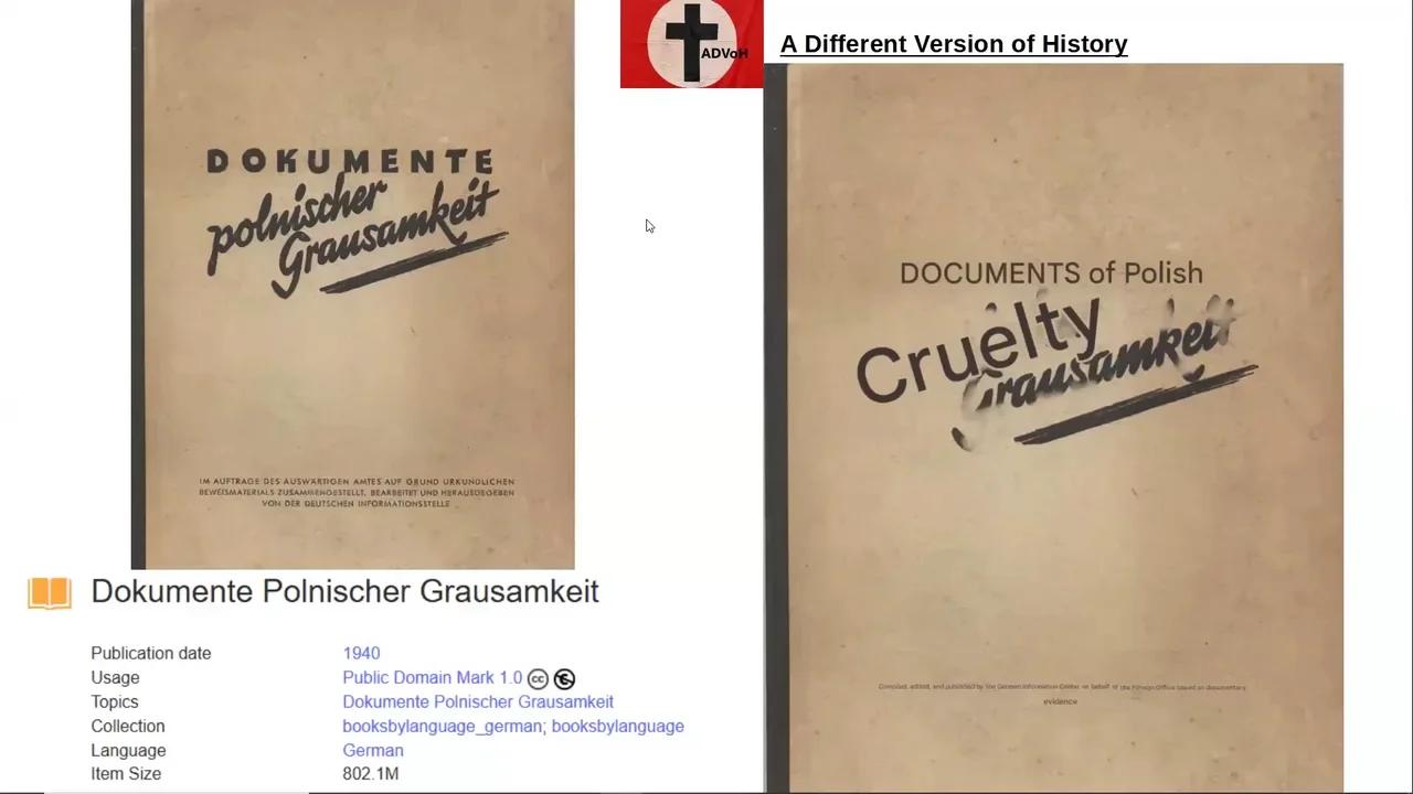 Documents of Polish Cruelty 1940 - atrocities against Germans