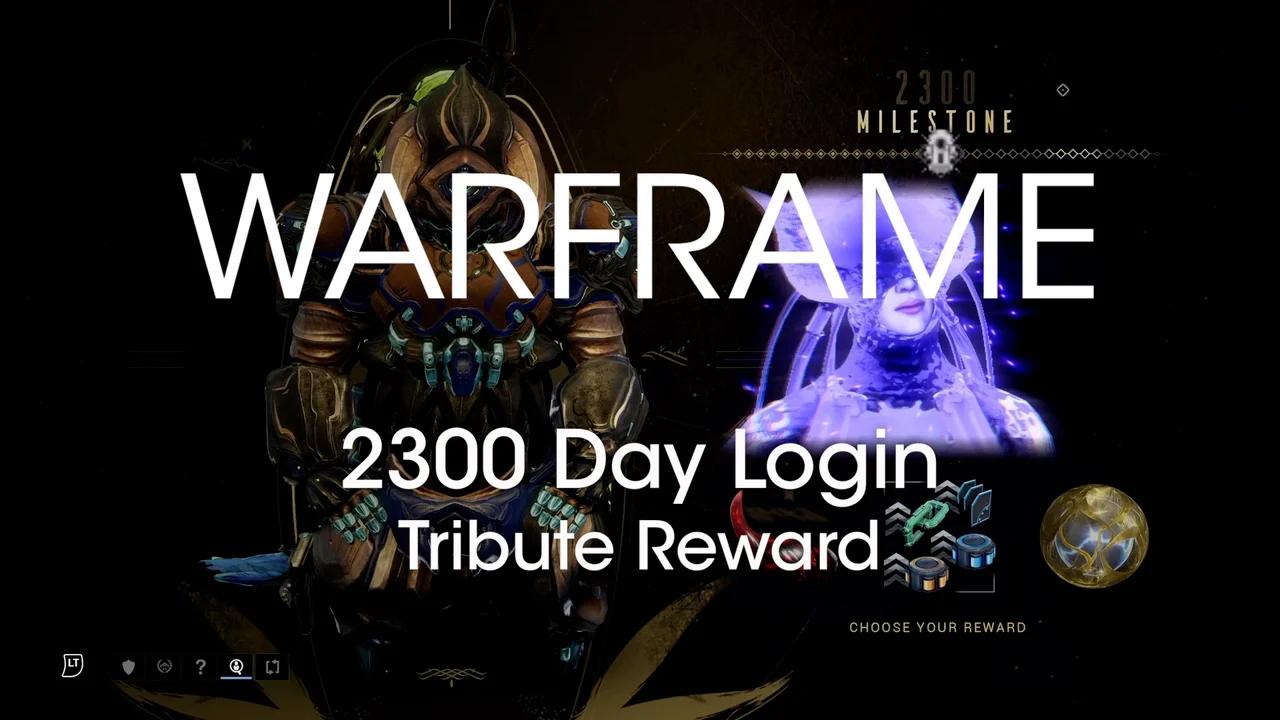 Warframe 2300 Day Login Tribute Reward